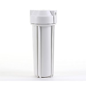 Hydronix HF4-10WHWH38 Water Filter Housing 10" RO, Whole House, Hydroponics - 3/8" Ports, Double O-Ring, White