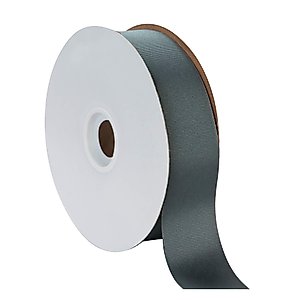 Berwick Offray 1.5" Grosgrain Ribbon, Pewter Gray, 50 Yards