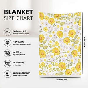 HELERKOL Sunflower Kids Throw Blanket Soft Plush Blanket Kids Adults Women Gift for Couch Sofa Bed Bedroom Livingroom - You are My Sunshine 60x40