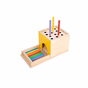 Adena Montessori 5 in 1 Object Permanence Box Toddler Play Kit Toys for 1 Year Old Babies 6-12 Months 2 Year Old