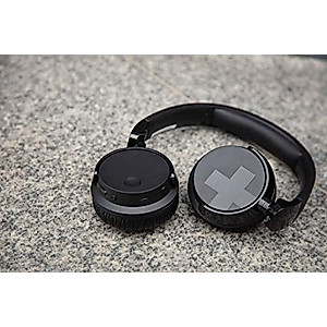 Philips Bass+ BH305 Wireless Bluetooth Active Noise Cancelling Lightweight Stereo Headphones with Up to 18 Hours of Playtime - Black (TAPH305BK)