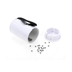 Geesatis 6 Pcs Rhythm Sand Shakers Guitar Sand Hammer Music Finger Shot Ring Finger Shaker for Guitar Ukulele Mandolin Banjo Musical Instrument, White