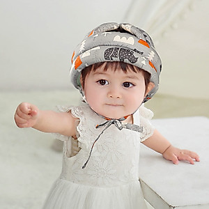 Cute Baby Safety Helmet Toddler Head Protection Adjustable Baby Bumper Hat Head Cushion Helmet Bumper Bonnet