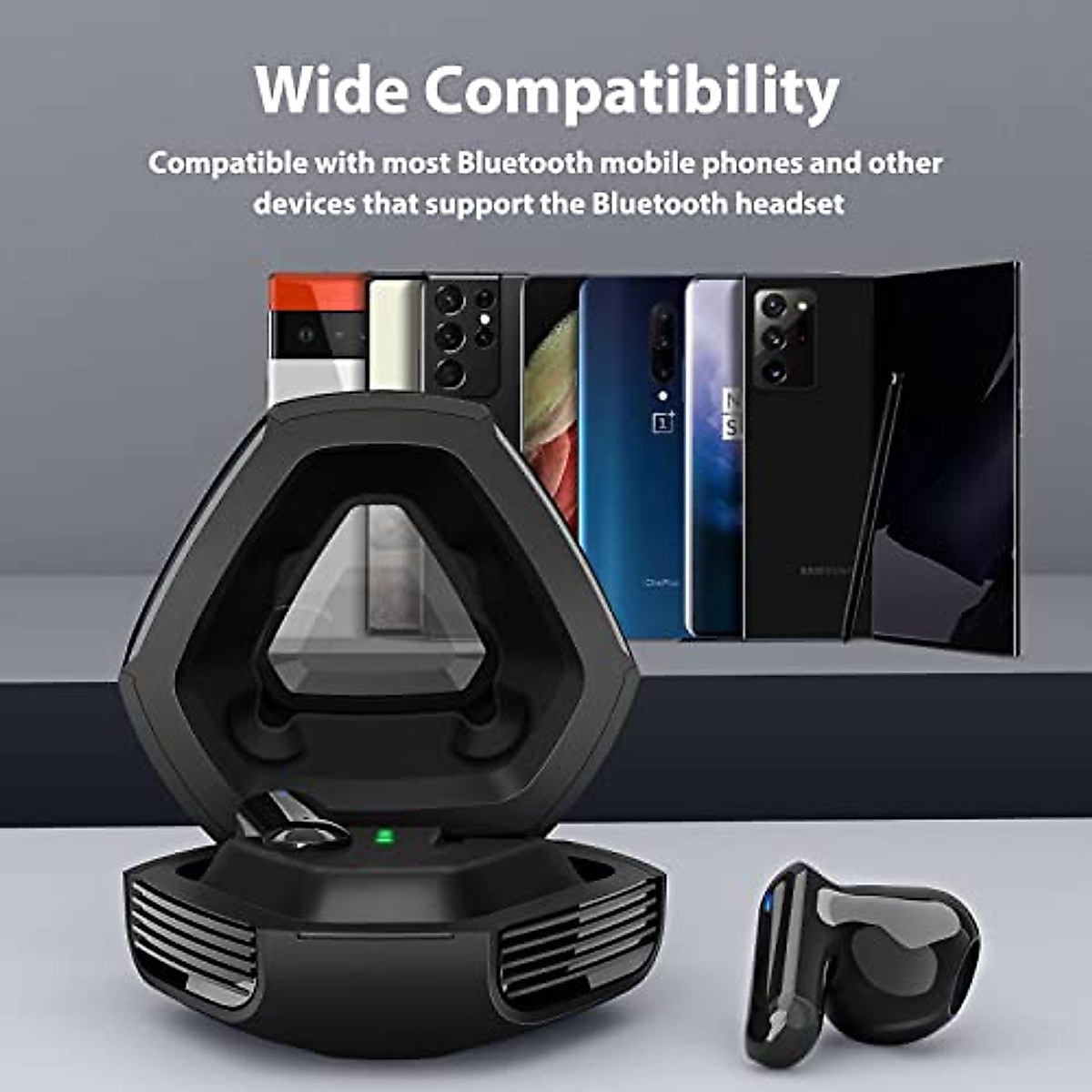 ACAGET Wireless Earbuds, Bluetooth Headphone for Samsung S23 Plus Galaxy S22 Ultra S21 FE A53 Touch Control Stereo Earphone with Mic Headset for Apple iPhone 14 Pro Max 13 12 11 XR Pixel 7 6 iPad Pro