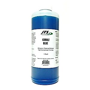 JTS Jewelry Ultrasonic Cleaning Solution Cobalt Blue 1 Quart Clean Jewelry Compounds Made in USA
