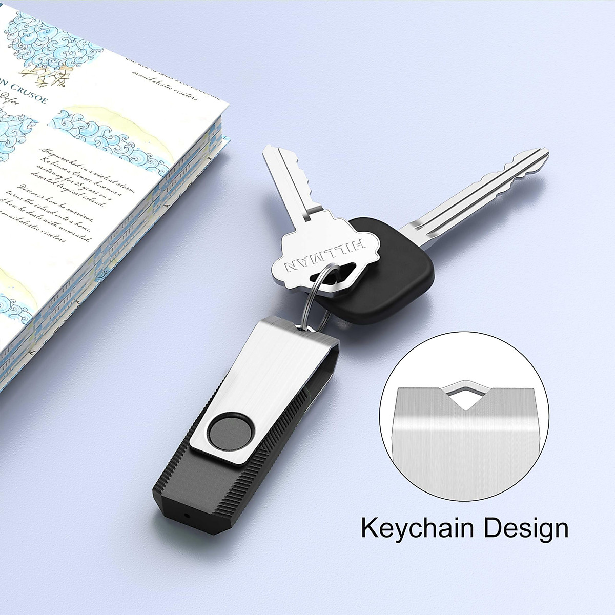 TOPESEL USB Storage Flash Drive, 5 Pack 32GB USB Flash Drives Memory Stick, USB Drive Thumb Drives USB Stick Flash Memory Stick Swivel USB 2.0 (32G,5PC, Black)