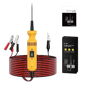 QPKING Electrical Circuit System Diagnostic Tool BT160 Automotive Electrical System Tester 6V 12V 24V 10A Electric Voltage Integrated Power Scanner for Vehicles HD Trucks with 4M Test Lead