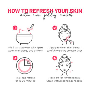 BRÜUN Peel-Off Egyptian Rose Jelly Mask for Face Care – A 23 fl oz Rubber Mask Jar for 30 to 35 Treatments – A Skin Care Moisturizing Gel Mask of Spa Set for Men, Women and Adults