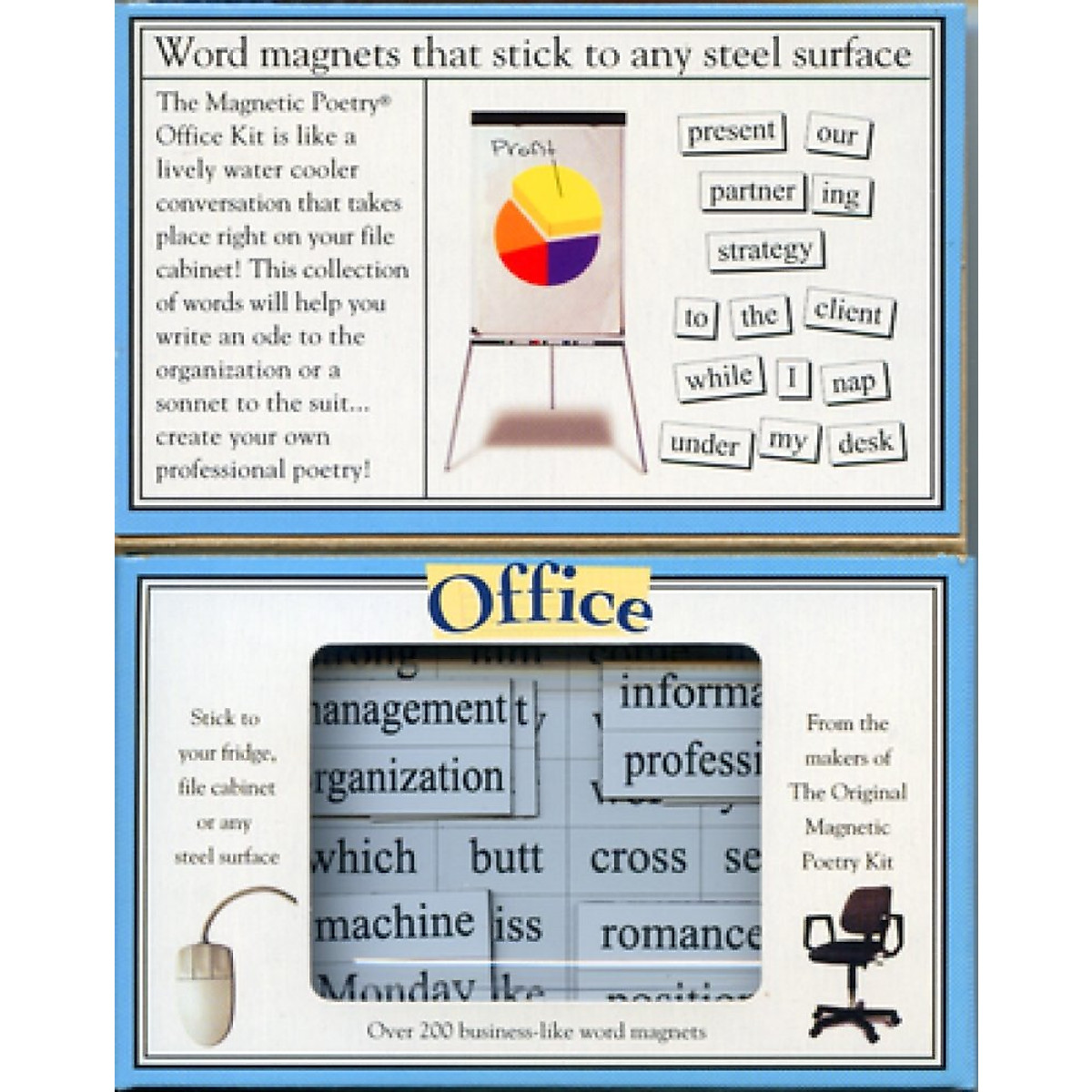 Magnetic Poetry - Office Kit - Words for Refrigerator - Write Poems and Letters on the Fridge - Made in the USA