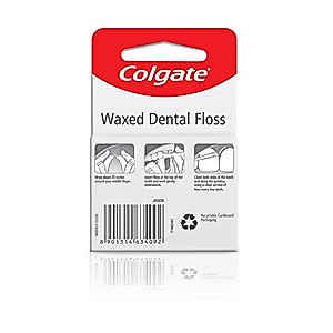 Colgate Waxed Dental Floss For Improved Mouth Health - Pack of 6 (25Mtr Per Pack)