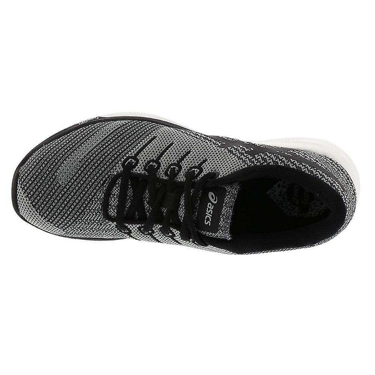 ASICS Women's fuzeX Knit Running Shoe Carbon/Black/White 8 (S)