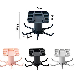 LING Home Storage Hooks, Wall-Mounted Utensils Hanger, Adjustable Rotating Hooks, Under Cabinet Utensil Holder Hanger Hook for Kitchen and Bathroom 3 Pack