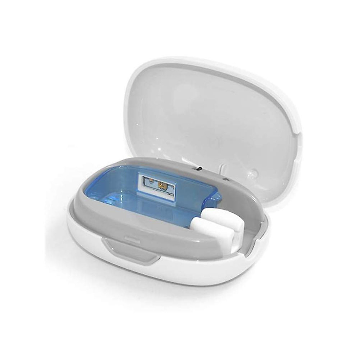 Portable Toothbrush Case, Toothbrush Sterilizer Case Rechargeable Houshold or Traving Use Toothbrush Holder for both Electric and Manual Toothbrushes (Case-White)