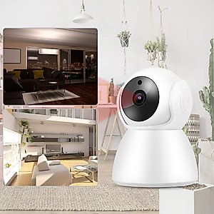 Tosuny WiFi IP Babycam 1080P Video Baby Monitor Wireless 2-Way Intercom Baby Care Monitor Indoor PTZ Home Security Camera, Support PIR Motion Detection/Loop Recording (US)