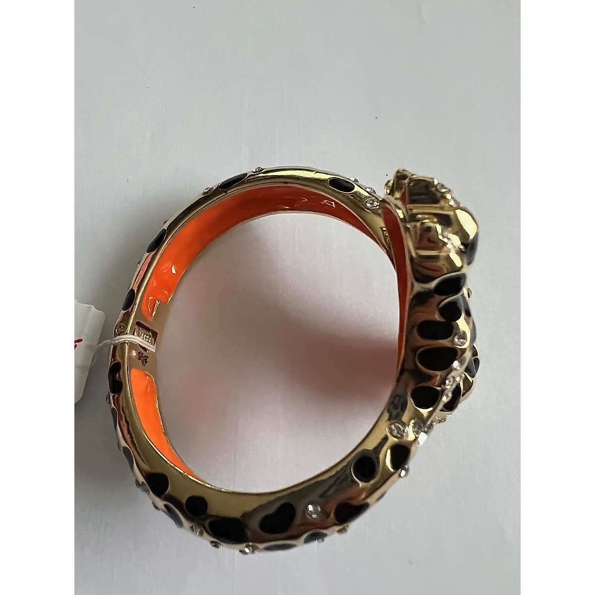 Betsey Johnson Gold Tone True Leopard Claw Hinge Bangle Bracelet Valentine Great Gift Christmas Gift Idea Mother's Day Valentine's Day Present XMAS Easter