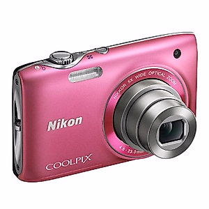 Nikon COOLPIX S3100 14 MP Digital Camera with 5x NIKKOR Wide-Angle Optical Zoom Lens and 2.7-Inch LCD (Pink)
