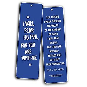 NewEights Christian KJV Bookmarks Cards - Be Strong (60-Pack) - Jeremiah 29:11 Stocking Stuffers Gift with Inspirational, Motivational, Encouraging Scripture Based Messages