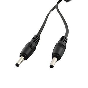 UpperFu 2pcs 1 to 2 Way DC Power Splitter Cable 3.5mm x 1.35mm 1 Female to 2 Male Adapter Cord for CCTV Cameras LED Light Strip and More