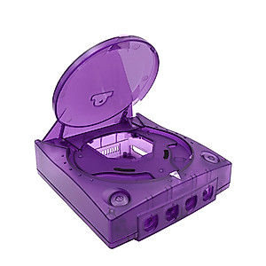 Kingjinglo Plastic Housing Shell Replacement Translucent Case for SEGA Dreamcast DC Console Game Console Box for SEGA Dreamcast DC, Black