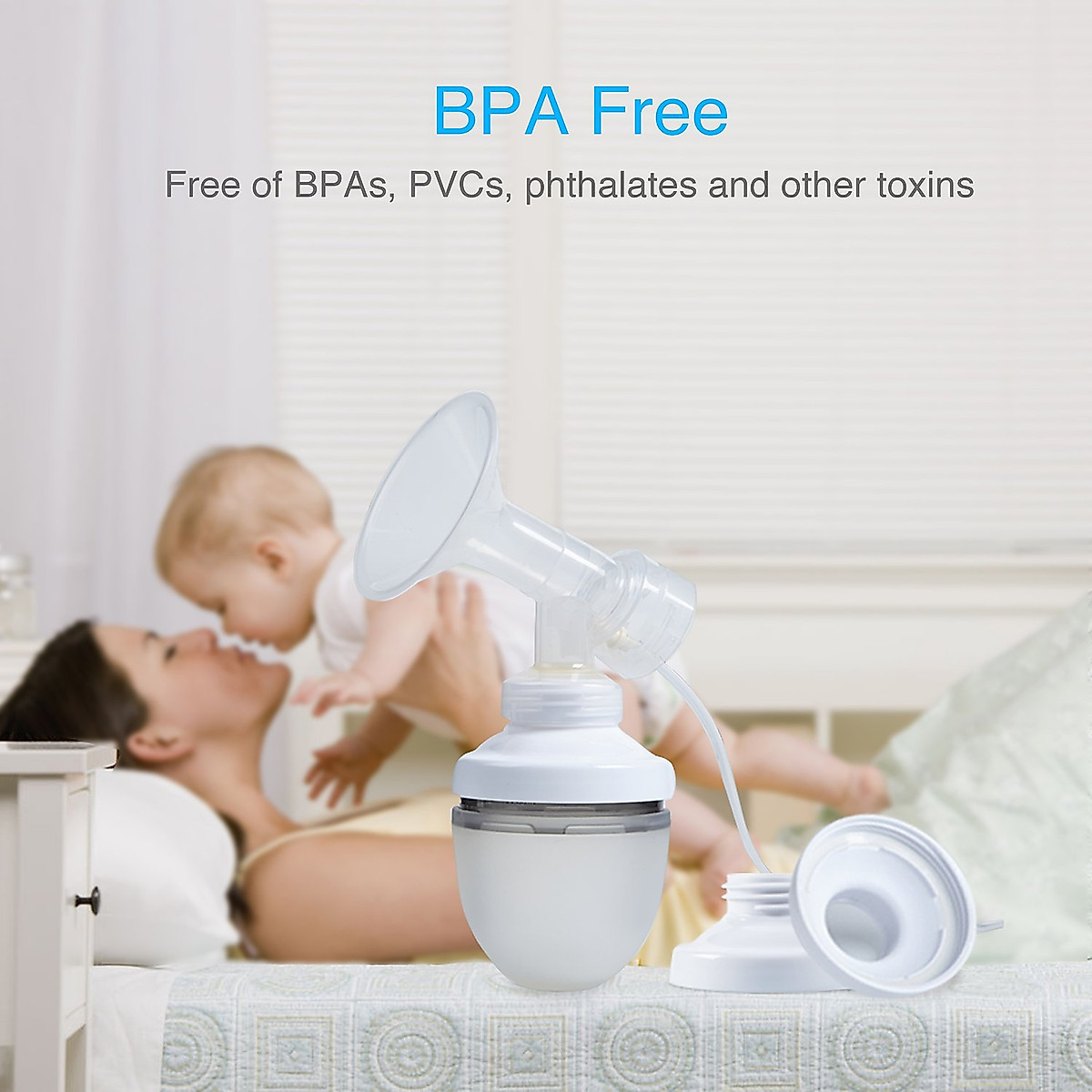 Papablic Direct Pump Bottle Adapter for Medela, Ameda Breastpumps to Use with Comotomo Baby Bottle, 2 Pack