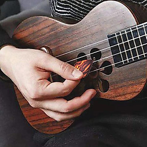 LYNNELEE Guitar Picks Multi Color Includes Thin, Medium, Heavy Felt with Storage Box Case for Ukulele, Guitar, Bass (12picks)