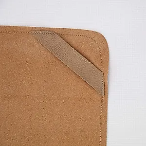 Sonder Leather Baby Changing Mat - Multipurpose Portable Waterproof Diaper Pad - Compact for Travel - Deluxe Leather Diaper Changer - Size 14" by 22" (Ivory)