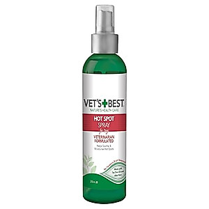 Vet's Best Vet’s Best Dog Hot Spot Itch Relief Spray | Relieves Dog Dry Skin, Rash, Scratching, Licking, Itchy Skin, and Hot Spots | No-Sting and Alcohol Free | 8 Ounces
