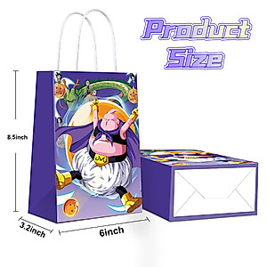 24Pack Party Gift Bags Party Supplies/Cartoon Candy bags, Tote bags, Gift Bags for Kids Paper Favor Packs Adults Birthday Party Decora - 12 Pattern