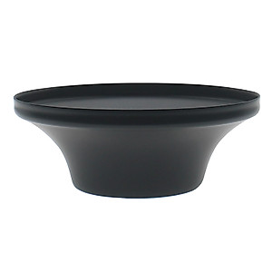 GWYAN 1Pcs Matt Black Steel Tapered Flange Cover Bell Flange Cover Suitable for Faucet or Pipe Decoration