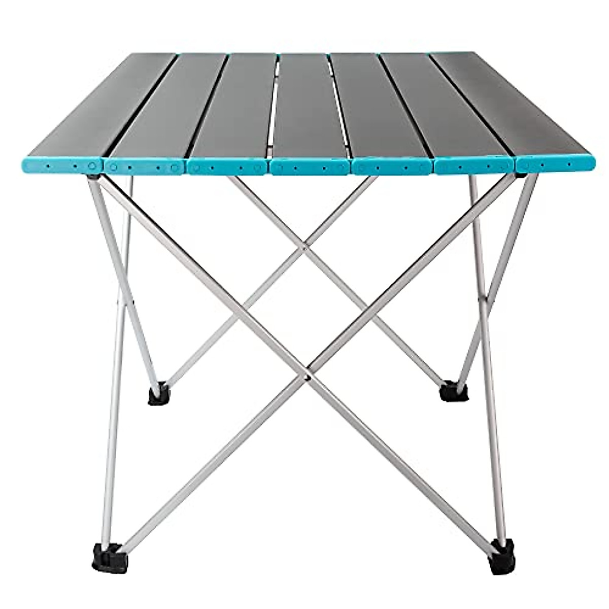 Ready Table Small Lightweight Portable Outdoor Folding Table w/Aluminum Hard Top. Useful for Beaches, Boating, Camping & More. 16x11 Portable Table w/Bag Makes for Easy Travel & Quick Setup.