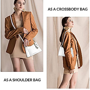 sembook Shoulder Bag For Women Crossbody Purse Clutch Crossbody Small (White)