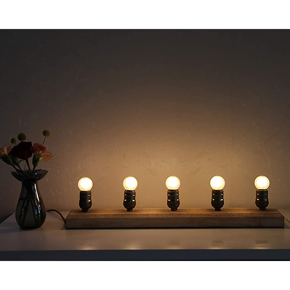 Qixivcom 6 Pack 1.5W White G40 Frosted Bulb LED Bulb E26 Warm White Energy Saving Retro Light String Replacement Bulbs Indoor and Outdoor Decorative Lighting Bulbs Vanity Mirror Billboard Decor