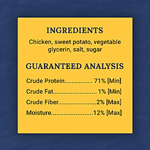 Ernie Els All Natural Chicken Wrapped with Sweet Potato Dog Treats - Premium Dog Treats for Healthy Snacking, Training and Rewards - 3 Ounce (Pack of 2)