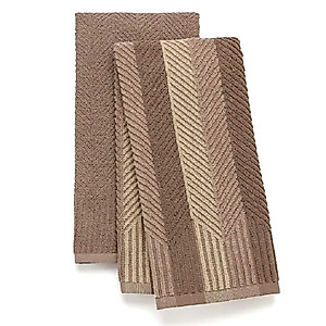 Food Network 2-pk. Sculpted Kitchen Towels (Khaki)