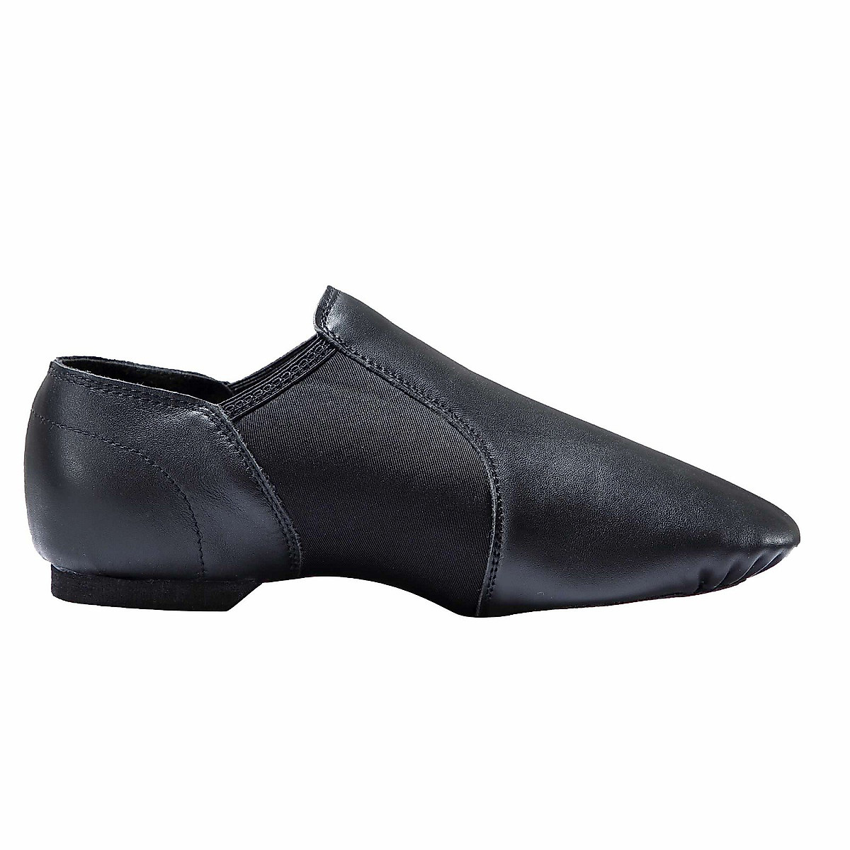 Dynadans Leather Upper Slip-on Jazz Dance Shoe for Women Men's Dance Shoes Black 8.5M