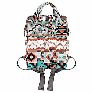 InterestPrint Tribals Aztecs Indians Pattern Large Unisex Bags, MultipurP-ose Travel Back Pack for Moms Dads