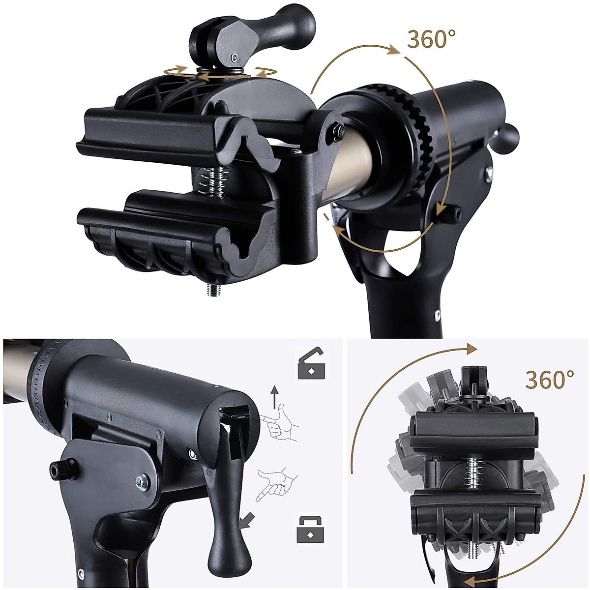 CXWXC Bicycle Repair Stand Height Adjustable + 27 Piece Bike Tool Kit Set