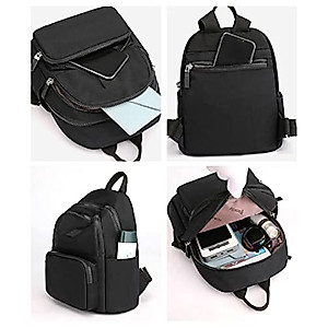 MBVBN Women's Waterproof Fashion Mini Backpack Solid Casual Small Shoulder Bag Purse (Khaki)