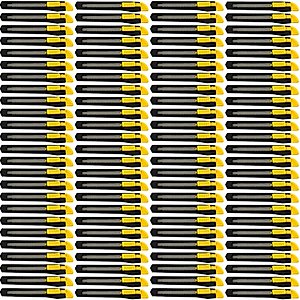 100 Bulk Small Safety Box Cutter Utility Knife Retractable Snap off Blade BLACK