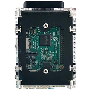 C4Labs Zebra Bramble Case – Raspberry Pi 5 4B & 3B+ (6 Stack, Black Ice)