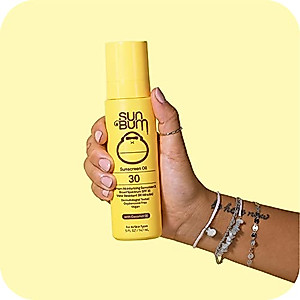 Sun Bum Original SPF 30 Sunscreen Oil | Vegan and Reef Friendly (Octinoxate & Oxybenzone Free) Broad Spectrum Moisturizing UVA/UVB Glowing Sunscreen Lotion with Vitamin E | 5 oz
