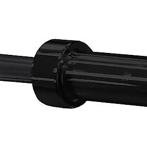 CAP Barbell 7 ft. Olympic Bar, 28mm Grip Diameter, Bronze Bushings, Black, 51.75 inches (New Version)