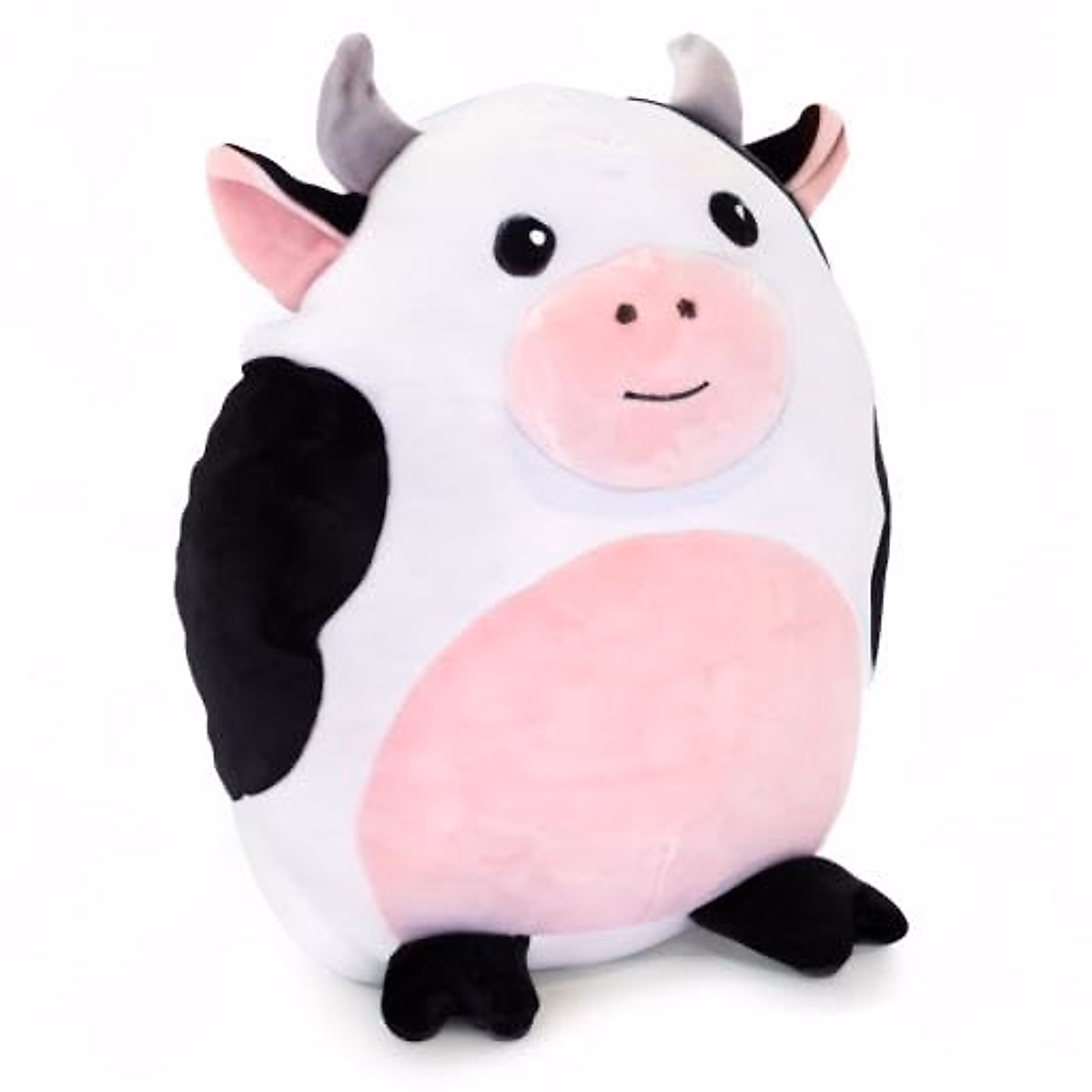 Snuggaboos Daisy The Cow Squish: 13-Inch Original Super Soft Plush Pillow Toy – Adorable and Cuddly Cow Stuffed Animal Plushie for All Ages for Kids and Adults
