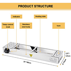 YMJOINMX Food Heat Lamp with Cord & Plug Ceiling Heat Lamp Food Service for Restaurant Heating Lamp for Food Warming Buffet Food Heat Lamp Warmer Lamp