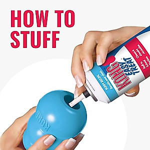 KONG Puppy - Natural Teething Rubber Chew Toy for Dogs - Stuffable Dog Toy for Extended Playtime - Chew & Fetch Toy for Puppies - for XS Puppies - Blue