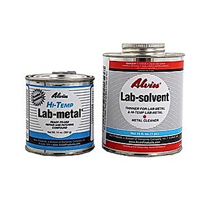 ALVIN 14 oz Lab Metal Hi Temp Repair & Patching Compound 16 oz Lab Solvent Thinner