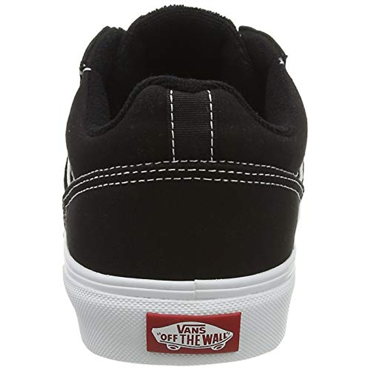 Vans Men's Seldan Sneaker, Black Canvas Black White 187, 12