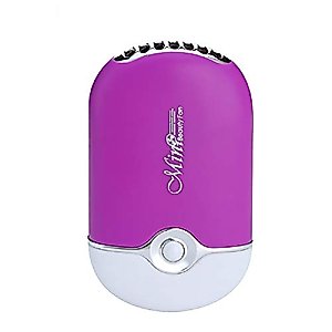 YIMART Portable Rechargeable Electric Bladeless USB Mini Air Conditioning Refrigeration Blower Dryer Fan For Eyelash Extension (Purple)
