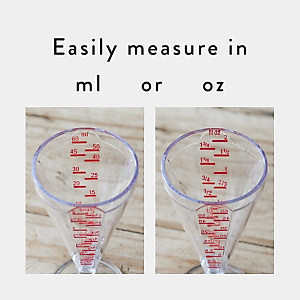 Easy Jigger® Spirit Measure by Difford’s Guide and Bonzer | Cocktail Jigger Spirit Measures (25ml, 50ml, 60ml) for Unbeatable Accuracy| Single or Double Shot Alcohol Measure