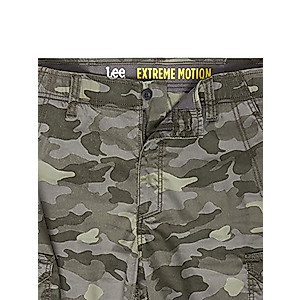 Lee Men's Extreme Motion Crossroad Cargo Short, Woodland Camo, 42